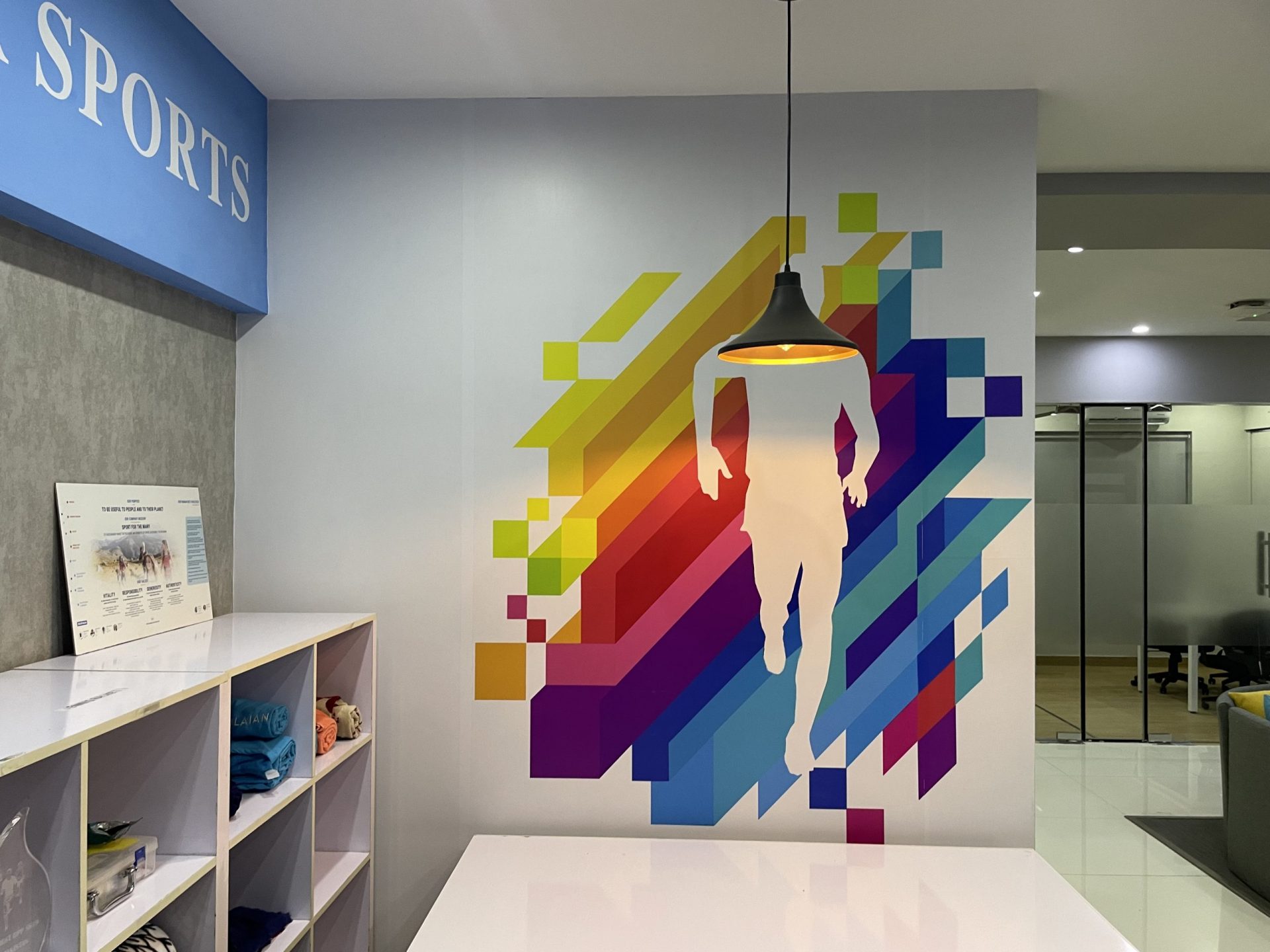 Interior designers in Lahore designed Decathlon office by AenZay