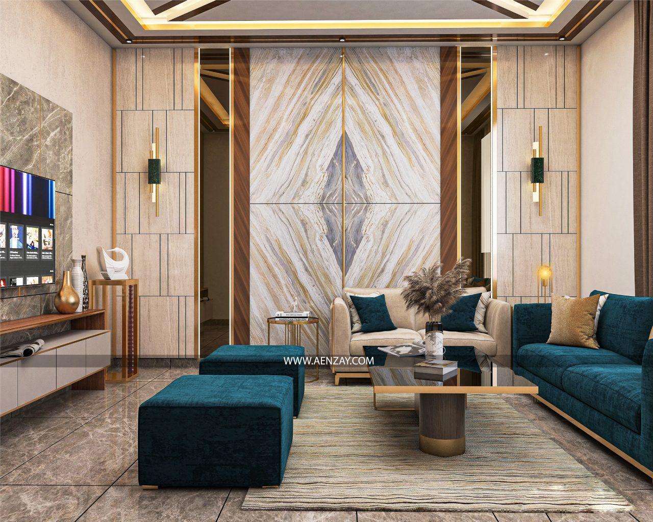 Interior design Projects of Shahbaz Okara by AenZay Interiors