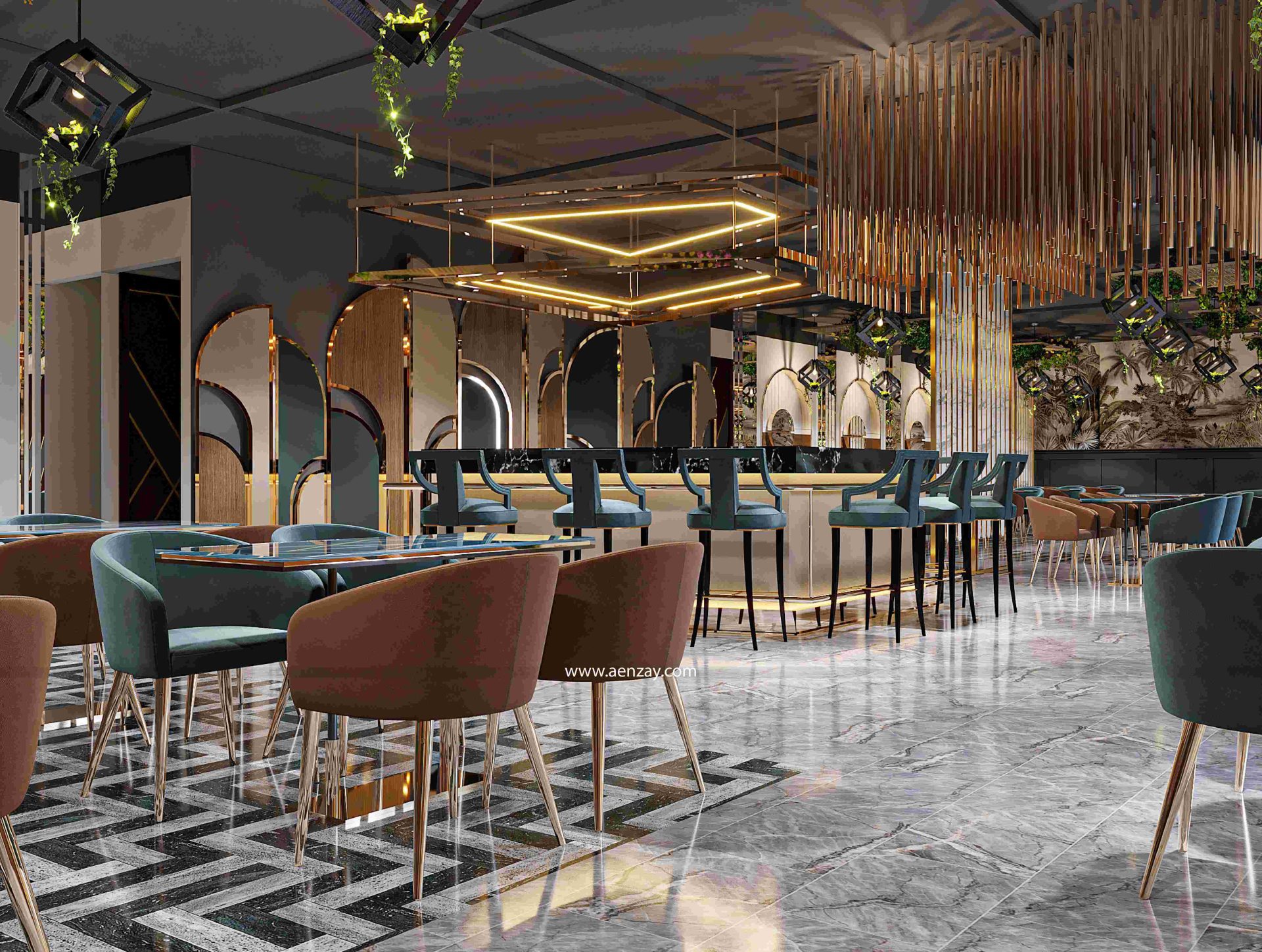café interior design