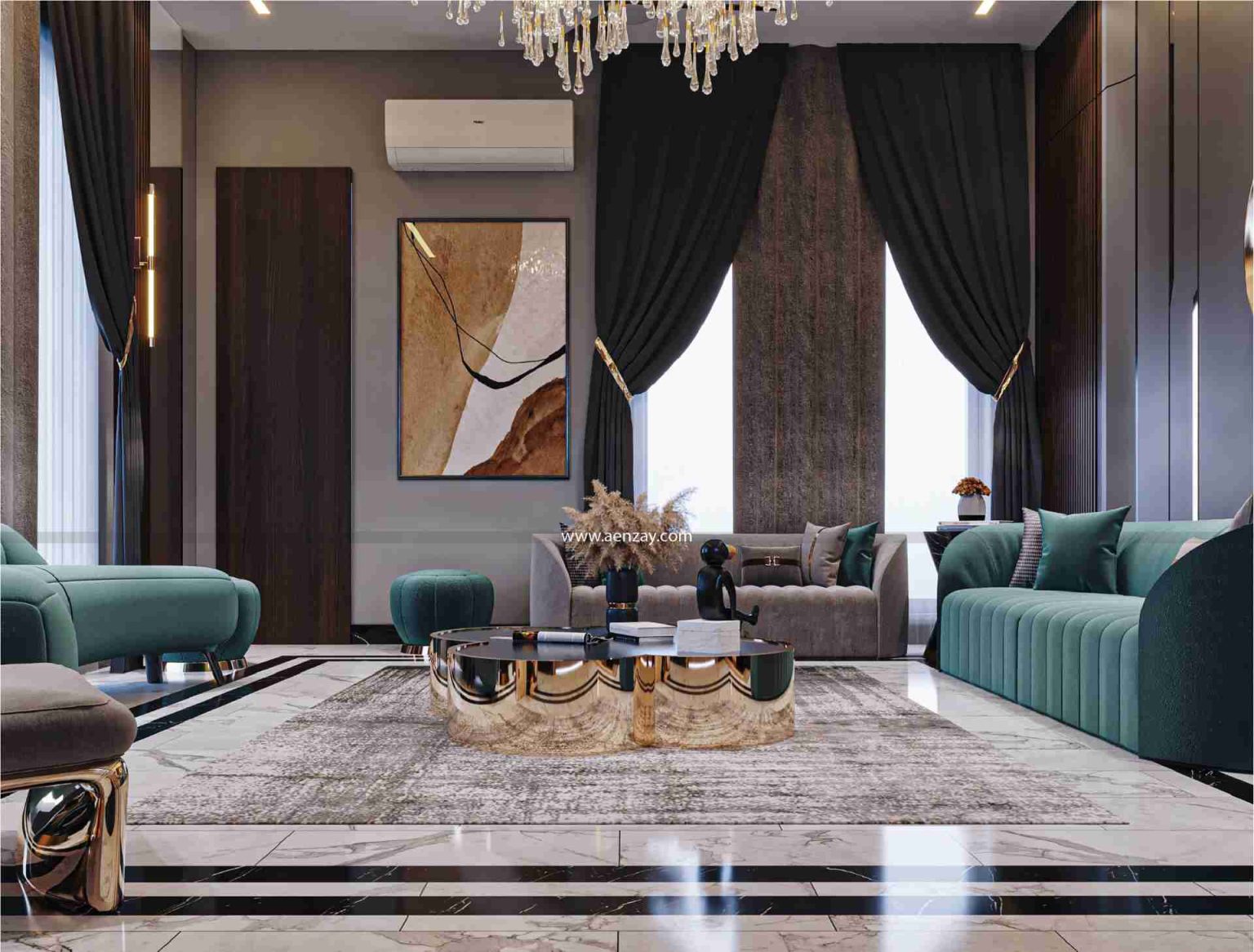 Mr. Ahmed Interior Design 1 Kanal Bahria Town Lahore | Aenzay Interior ...