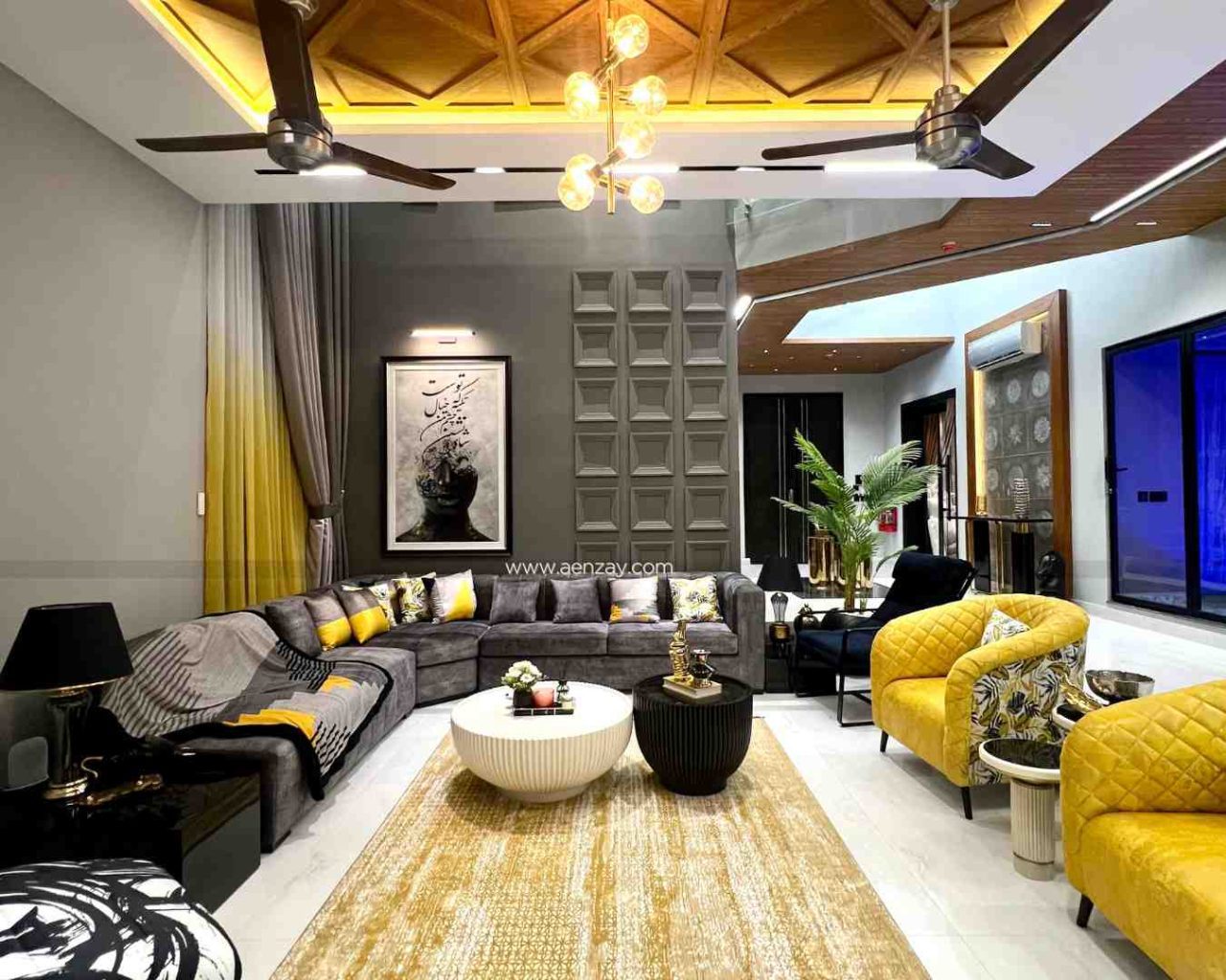 M. Ali Malik (1 Kanal House DHA Phase 7 Lahore) | Aenzay Interior ...